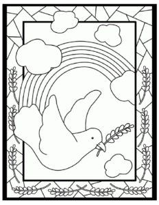 Peace dove coloring page | First Presbyterian Church of San Bernardino