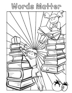 Coloring Page – Words Matter | First Presbyterian Church of San Bernardino